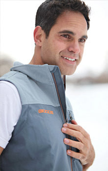 Double Diamond Vest Grey with GOODE Logo – Goode Ski Technologies